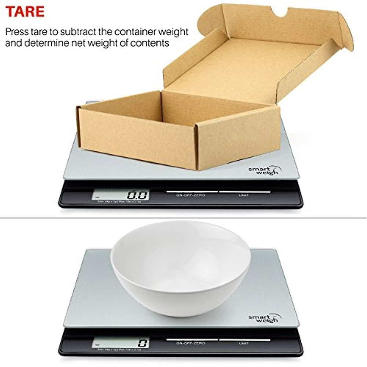 Smart Weigh Professional USPS Postal Scale with Tempered Glass Platfor ...